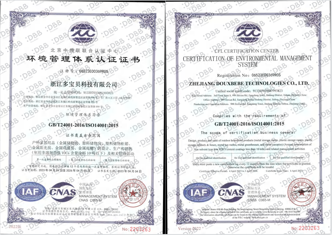 DouxBeBe Factory Successfully Passed ISO Three System Certification ...